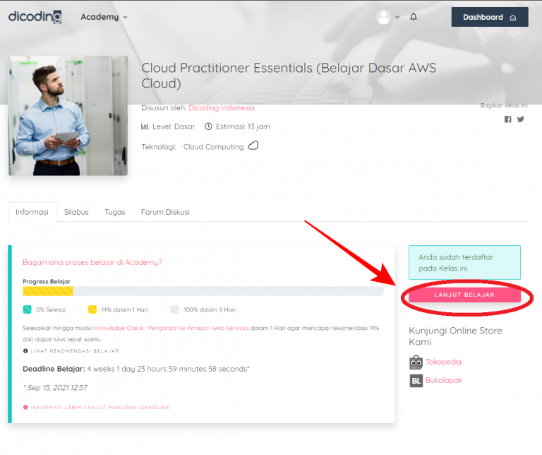 Bagaimana Cara Memasukkan Token Academy? – Dicoding's Help | Dicoding's ...