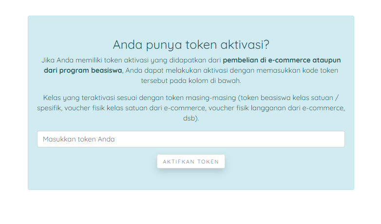 Bagaimana cara memasukkan token Academy? – Dicoding's Help | Dicoding's ...