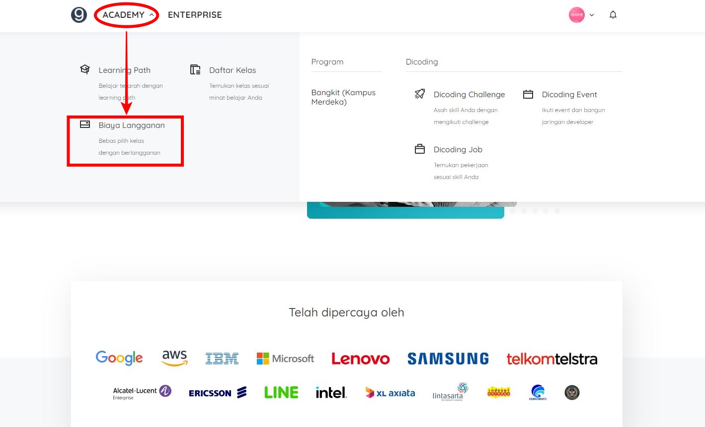 Bagaimana Cara Memasukkan Token Academy? – Dicoding's Help | Dicoding's ...