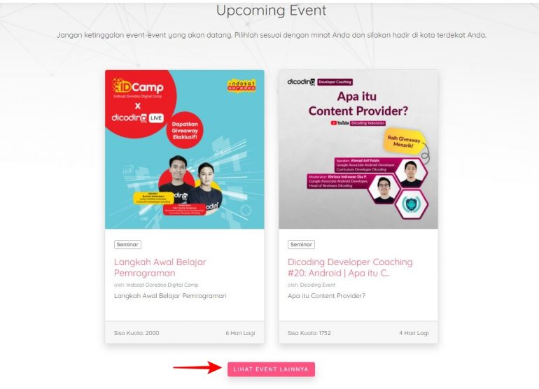 Bagaimana Cara Mengikuti Event Dicoding? – Dicoding's Help | Dicoding's ...