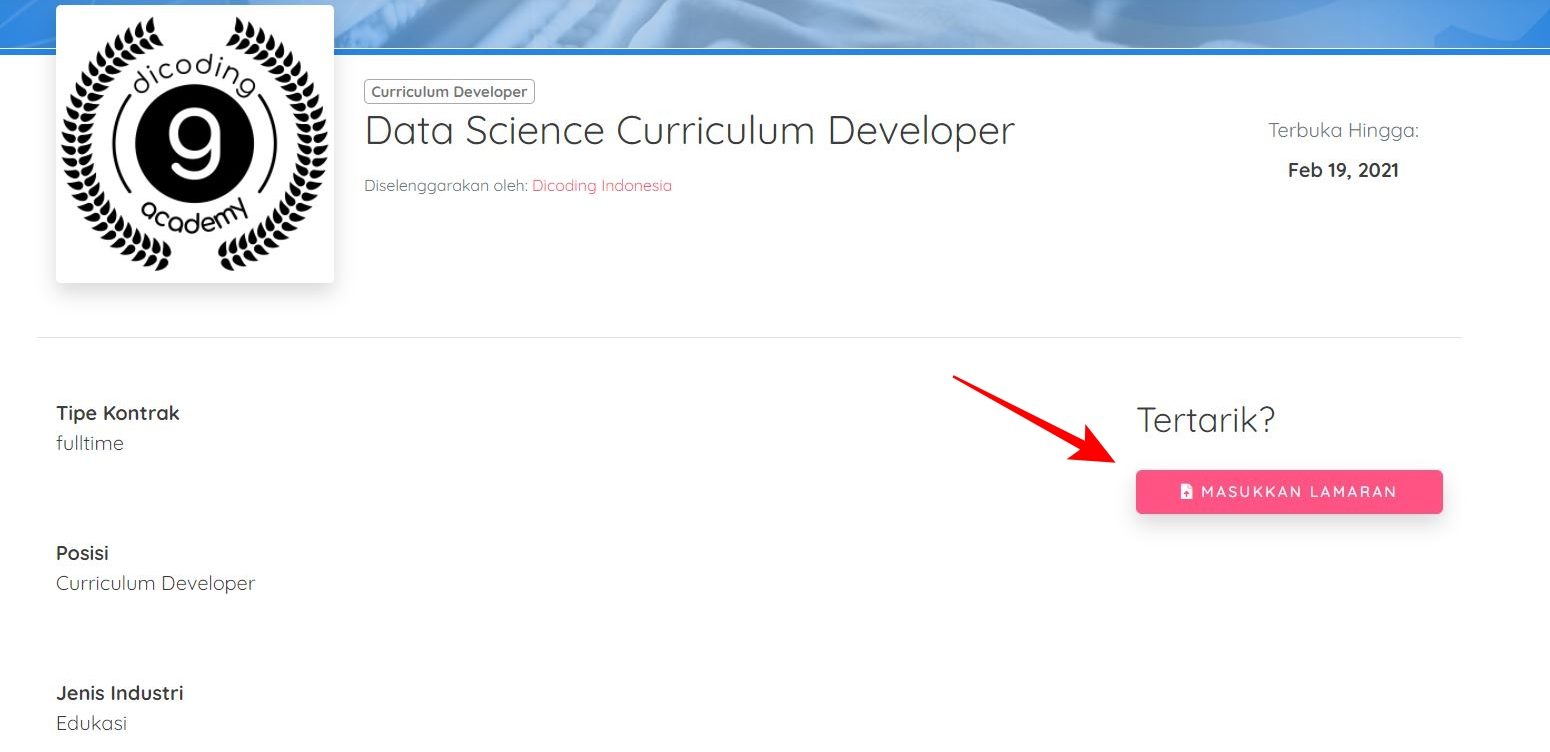 Cara Melamar Pekerjaan pada Dicoding Jobs – Dicoding's Help | Dicoding's Help