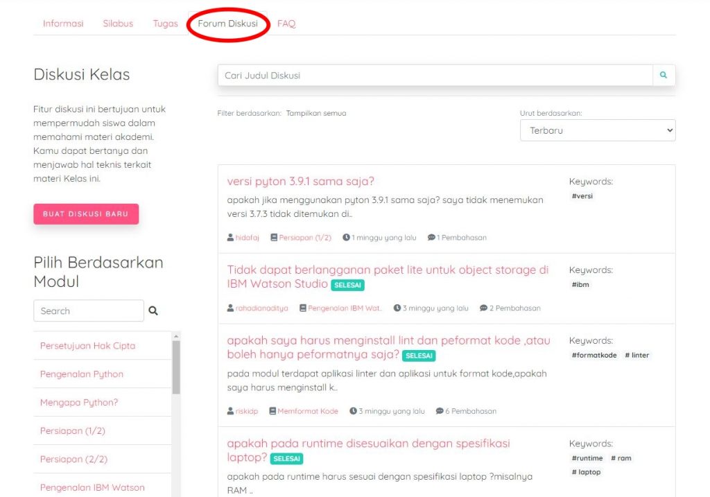 Cara Melihat Kelas-Kelas Dicoding – Dicoding's Help | Dicoding's Help