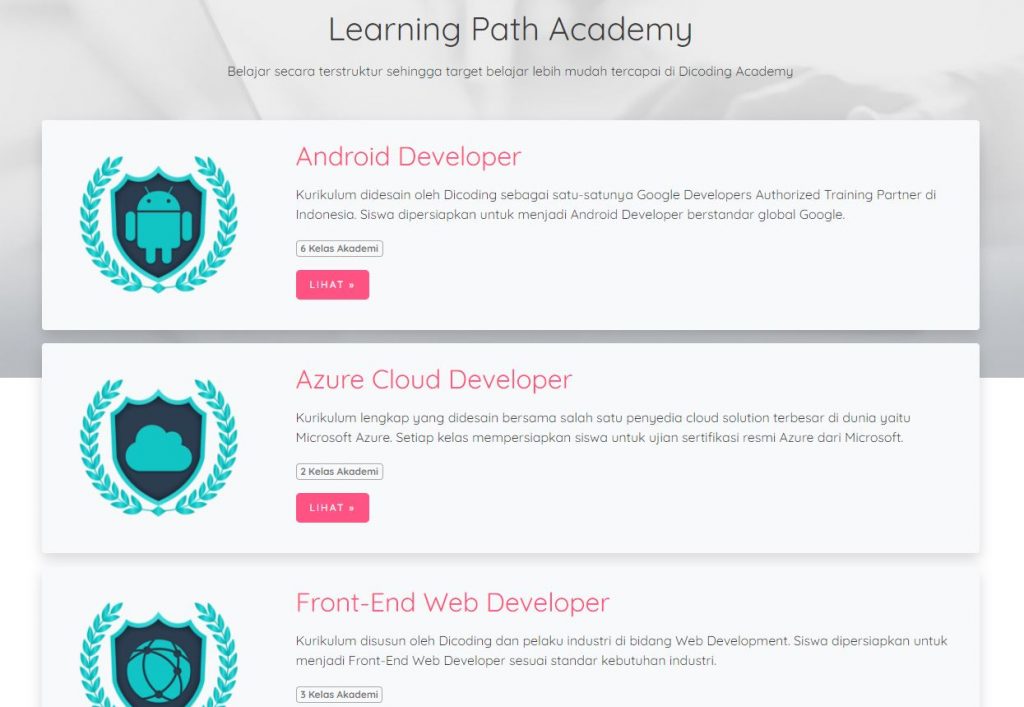 Cara Melihat Alur Belajar Kelas – Dicoding's Help | Dicoding's Help