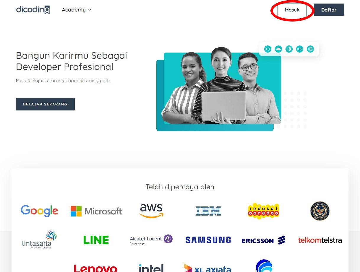 Bagaimana Cara Login Akun Dicoding? – Dicoding's Help | Dicoding's Help
