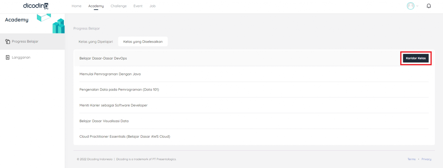 Cara Mencetak Sertifikat Kelulusan Kelas – Dicoding's Help | Dicoding's ...