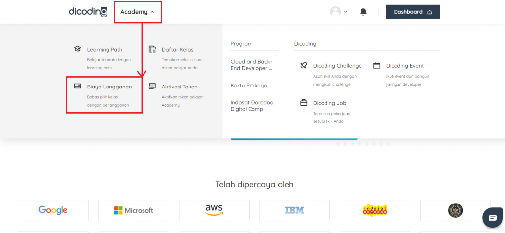 Bagaimana Cara Mendaftar Trial Langganan Kelas? – Dicoding's Help | Dicoding's Help