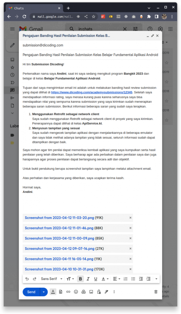 Prosedur Banding Hasil Review Submission Kelas – Dicoding's Help | Dicoding's Help